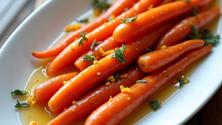 Honey-Glazed Carrots With Thyme and Orange À La Ramsay